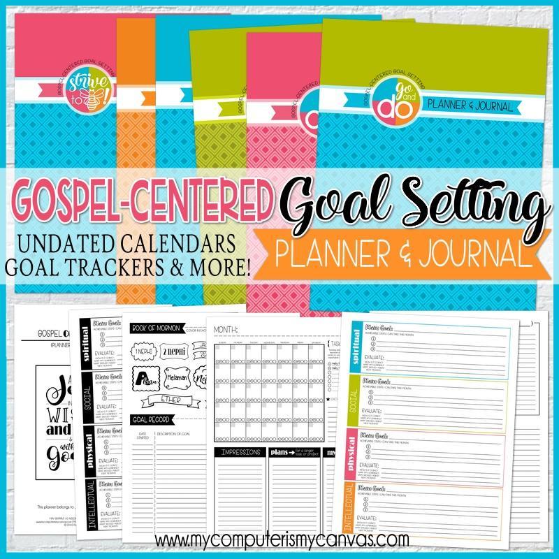 Gospel-Centered Goal Setting {PLANNER & JOURNAL} Undated PRINTABLE – My ...