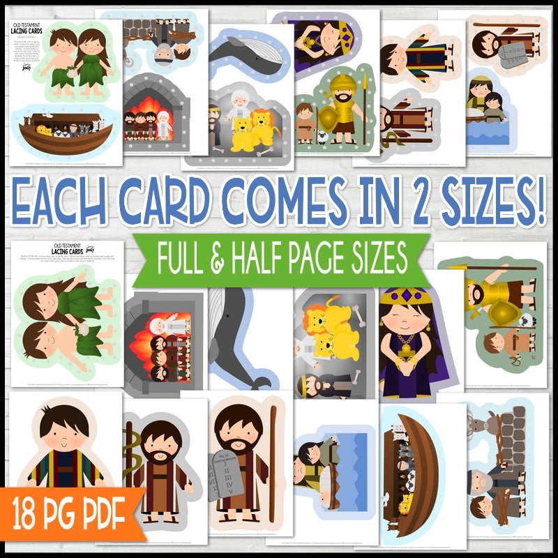 Lacing Cards {OLD TESTAMENT} PRINTABLE – My Computer is My Canvas