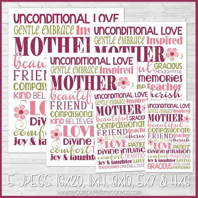 Mother's Day Subway Art {MAY} PRINTABLE – My Computer is My Canvas