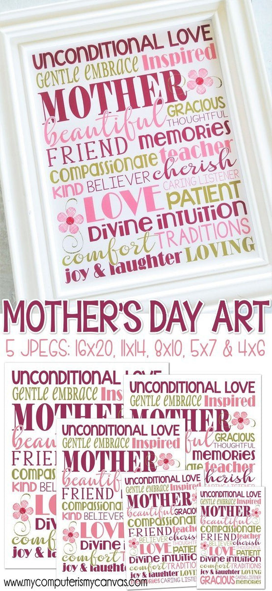 Mother's Day Subway Art {MAY} PRINTABLE – My Computer is My Canvas