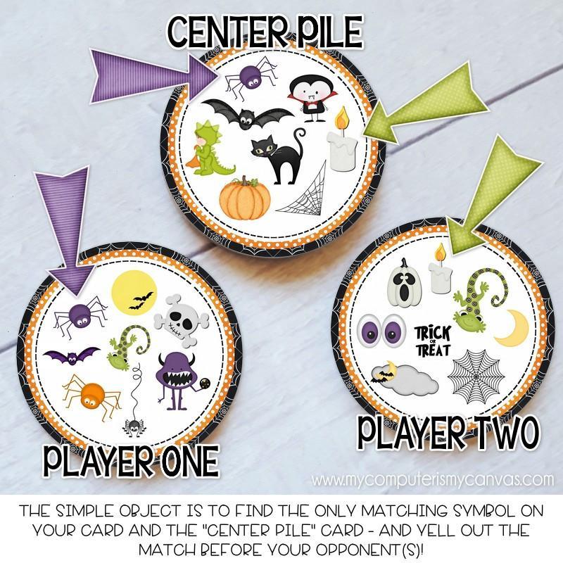 SEEK IT! {Halloween Edition} PRINTABLE Matching Game – My Computer is ...