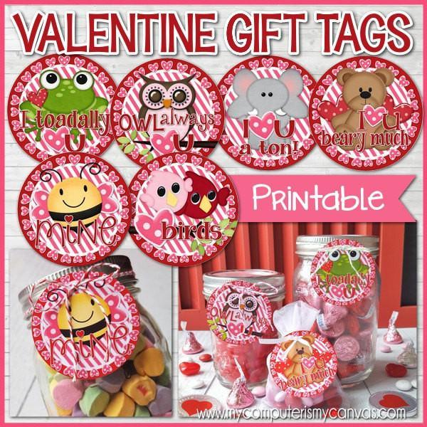 Valentine's Day Mason Jar Gift Tags PRINTABLE – Bloom to Balm | My ...
