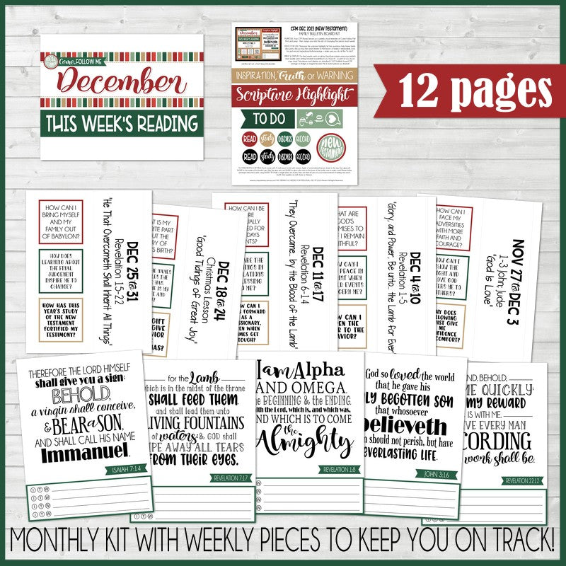 2023 CFM New Testament Family Bulletin Board Kit {DECEMBER} PRINTABLE ...