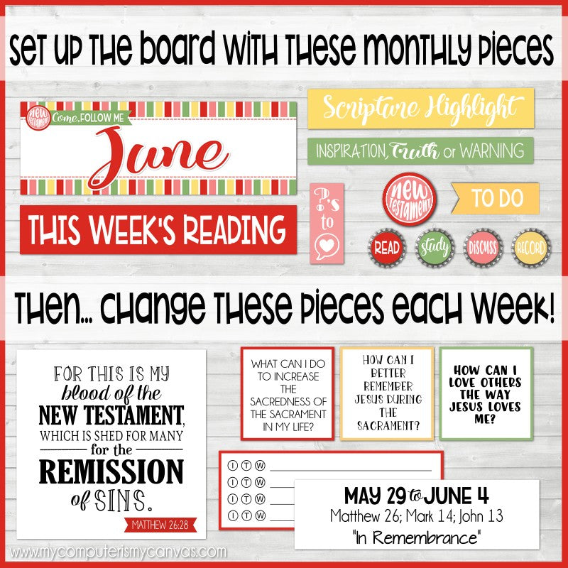 2023 CFM New Testament Family Bulletin Board Kit {JUNE} PRINTABLE – My ...