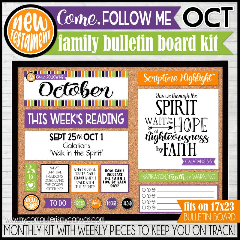 2023 CFM New Testament Family Bulletin Board Kit {OCTOBER} PRINTABLE ...