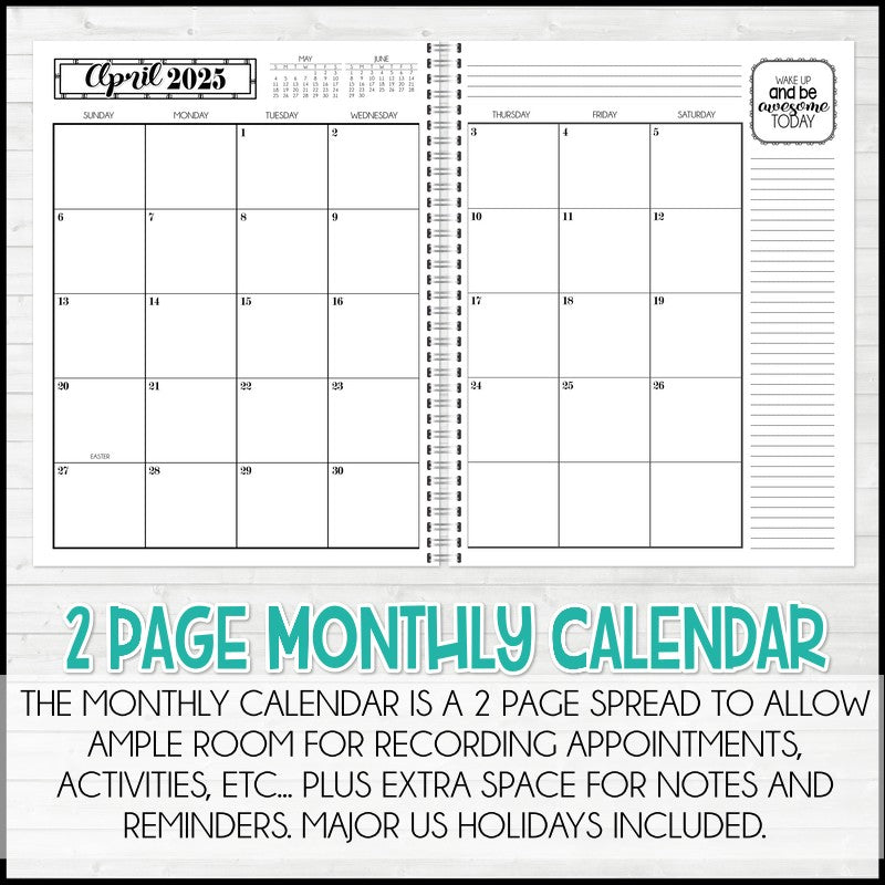 2025 EVERYDAY Personal Planner {Inside Pages Only} EDITABLE Printable ...