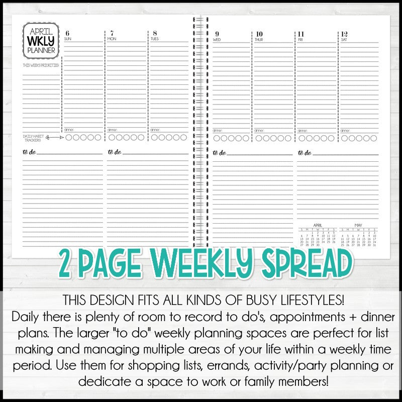 2025 EVERYDAY Personal Planner {Inside Pages Only} EDITABLE Printable ...