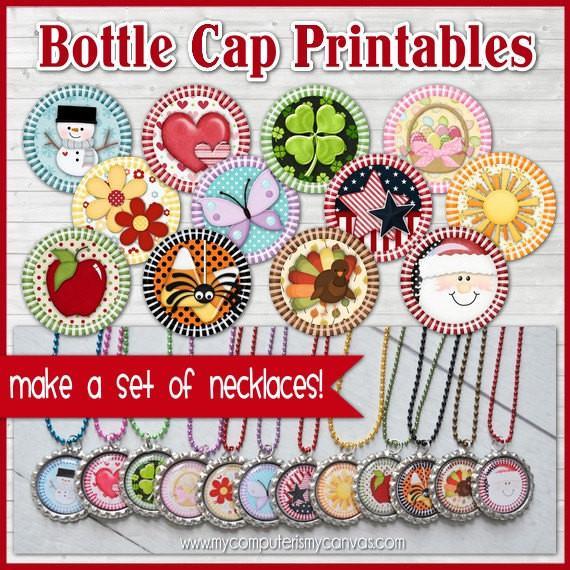 Bottle Cap Printable Designs Jeffrey A. Meszaros | JAM Bottle Cap Art