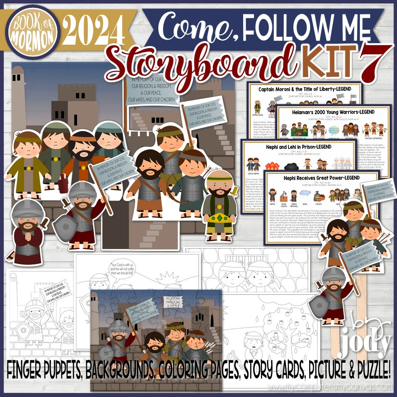 CFM BOOK of MORMON Story Board {KIT 7} Printable – Bloom to Balm | My ...