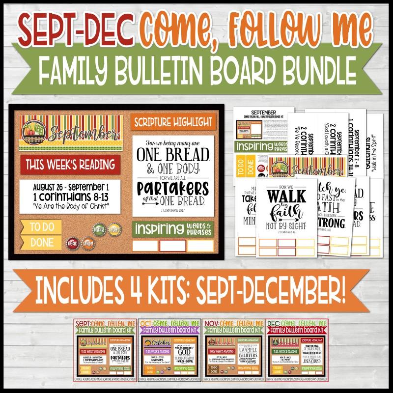 CFM Family Bulletin Board Kit BUNDLE {SEPT-DEC} – My Computer is My Canvas
