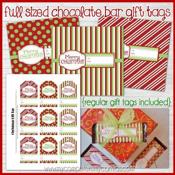 Christmas Candy Bar Wrapper {GIFT TAG} PRINTABLE – My Computer is My Canvas