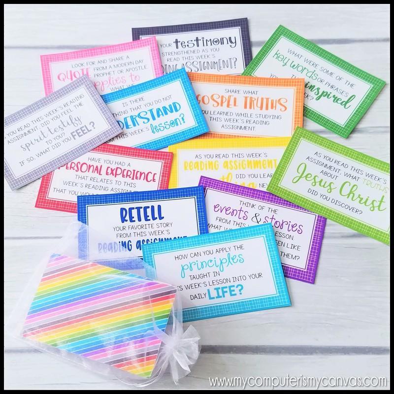 Come Follow Me DISCUSSION CARDS Printables – My Computer is My Canvas