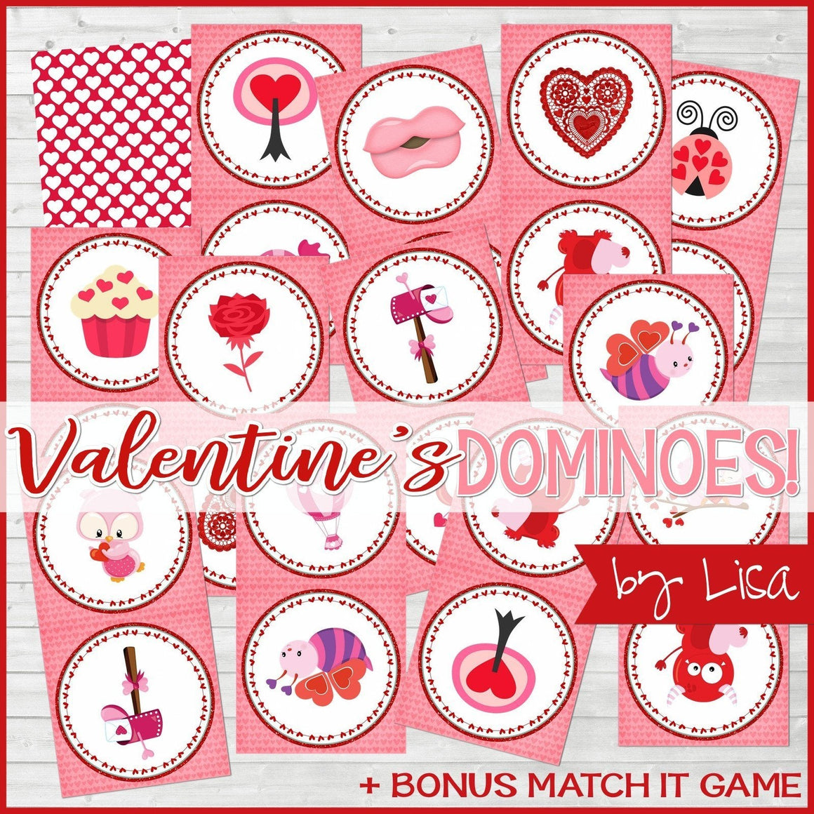 DOMINOES Game {Valentine's Day} PRINTABLE – My Computer is My Canvas