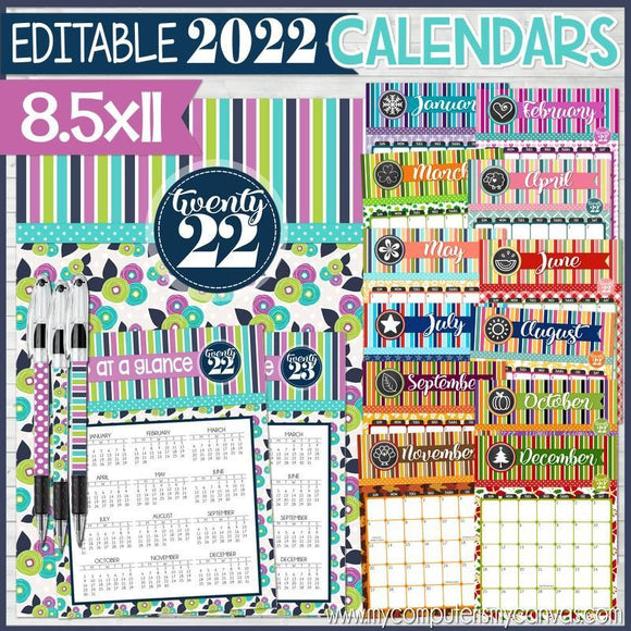 2022 Planners & Calendars – My Computer is My Canvas