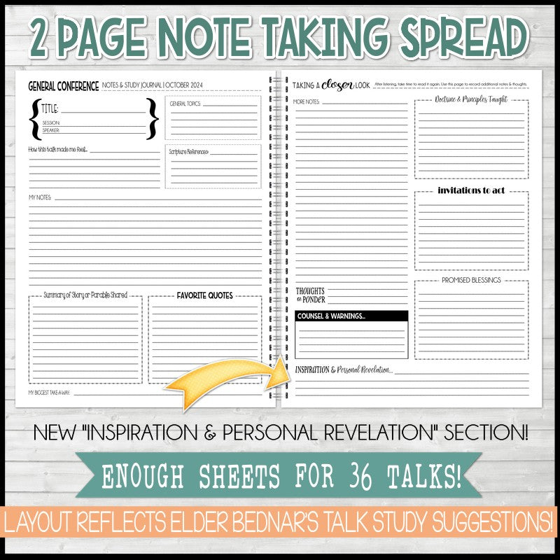 General Conference JOURNAL {OCTOBER 2024} PRINTABLE – My Computer is My ...