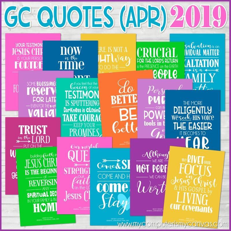 General Conference Quote Collections {FREEBIES} – My Computer is My Canvas