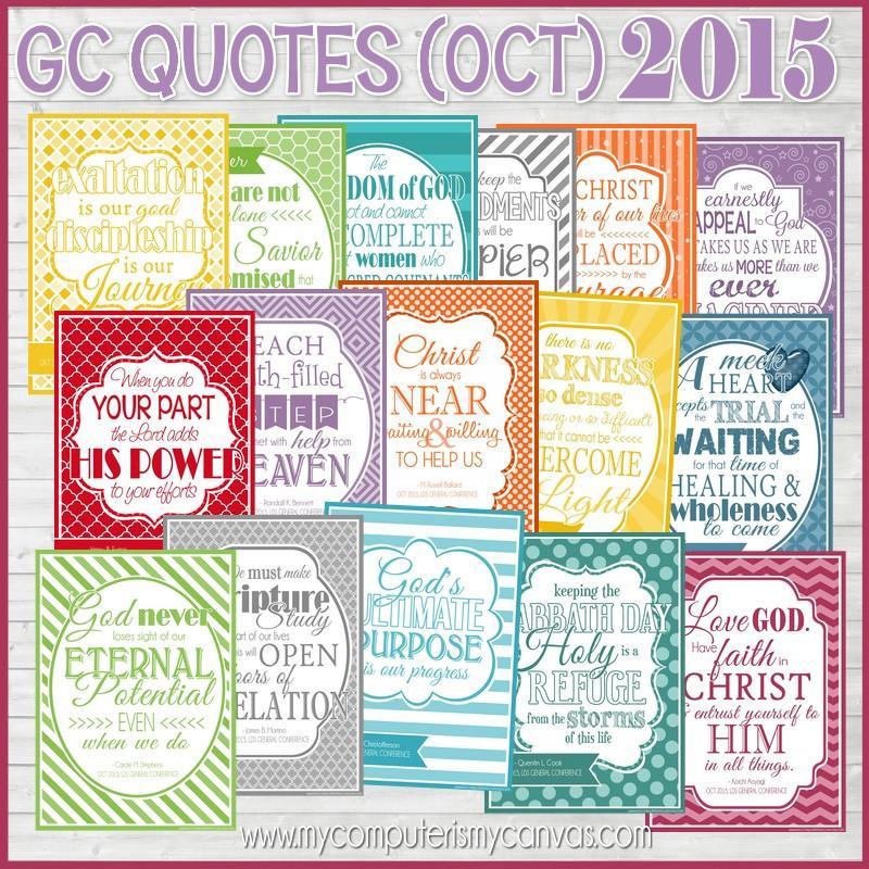 General Conference Quote Collections {FREEBIES} – My Computer is My Canvas