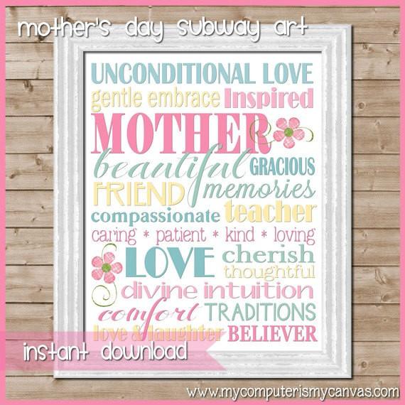 Mother's Day Subway Art PRINTABLE – My Computer is My Canvas