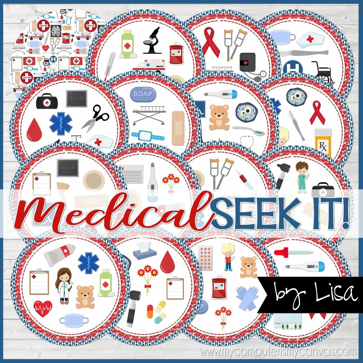 SEEK IT! {Medical} PRINTABLE Matching Game – My Computer is My Canvas