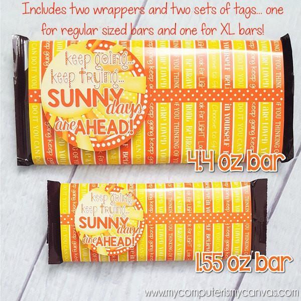 Scatter Sunshine Chocolate Bar Wrapper PRINTABLE – My Computer is My Canvas
