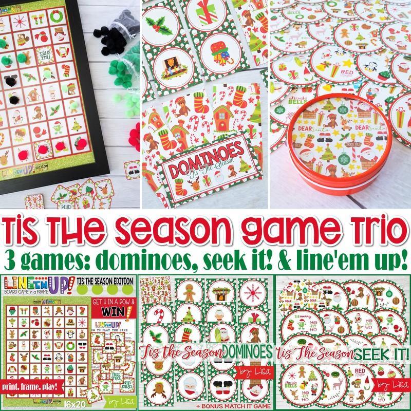Tis the Season GAME TRIO PRINTABLE – My Computer is My Canvas