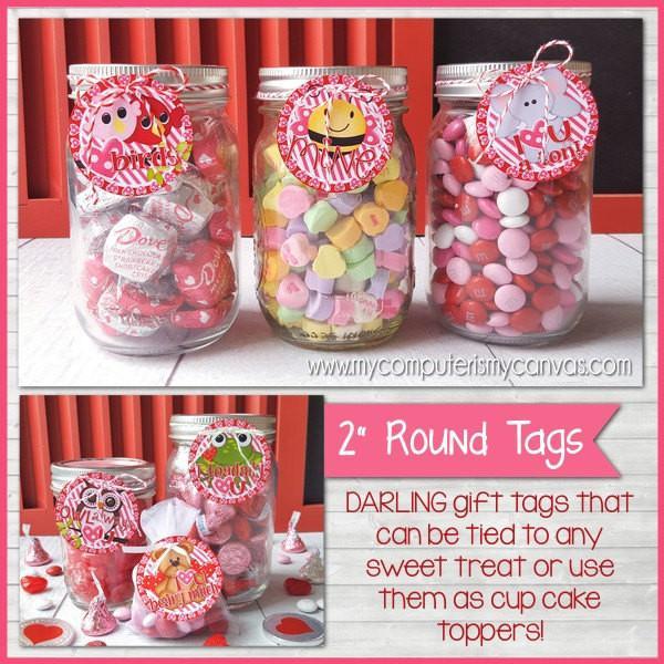 Valentine's Day Mason Jar Gift Tags PRINTABLE – Bloom to Balm | My ...